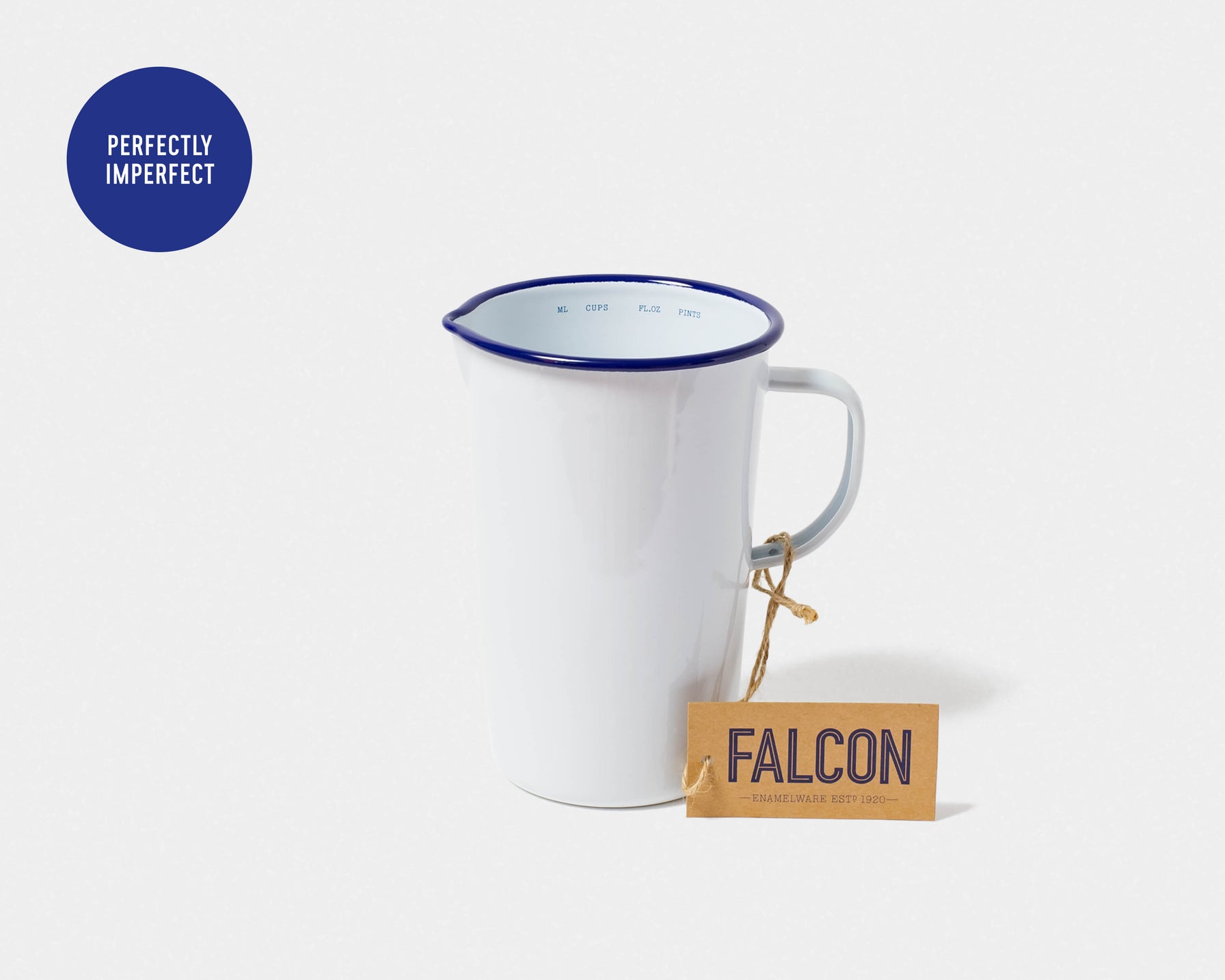 2 Pint Jug - Perfectly Imperfect — Falcon Enamelware USA